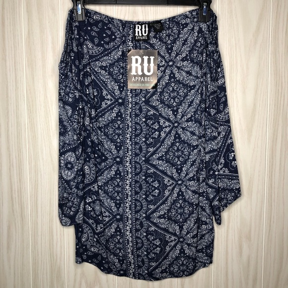 Dresses | Ru Apparel Off The Shoulder Western Paisley Dress | Poshmark